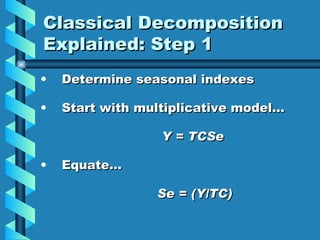 Classical decomposition | PPT