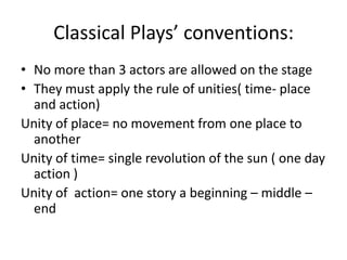 Classical drama | PPTX
