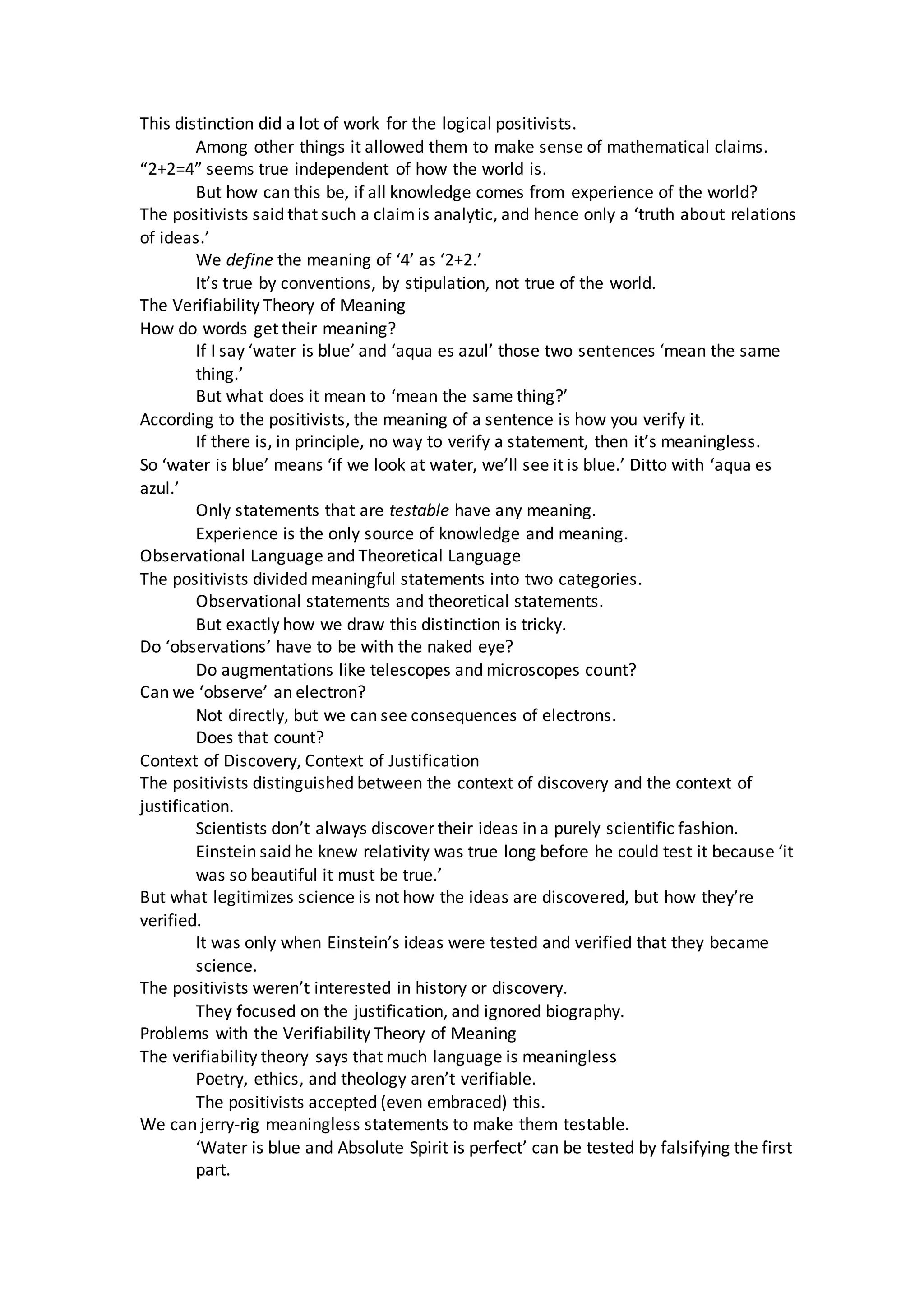 classical empiricism | DOCX