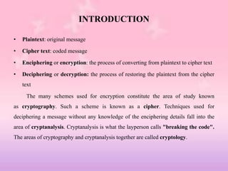 Classical encryption techniques | PPTX