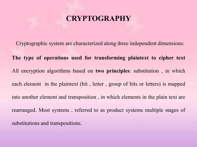 Classical encryption techniques | PPTX | Information and Network Security | Computing