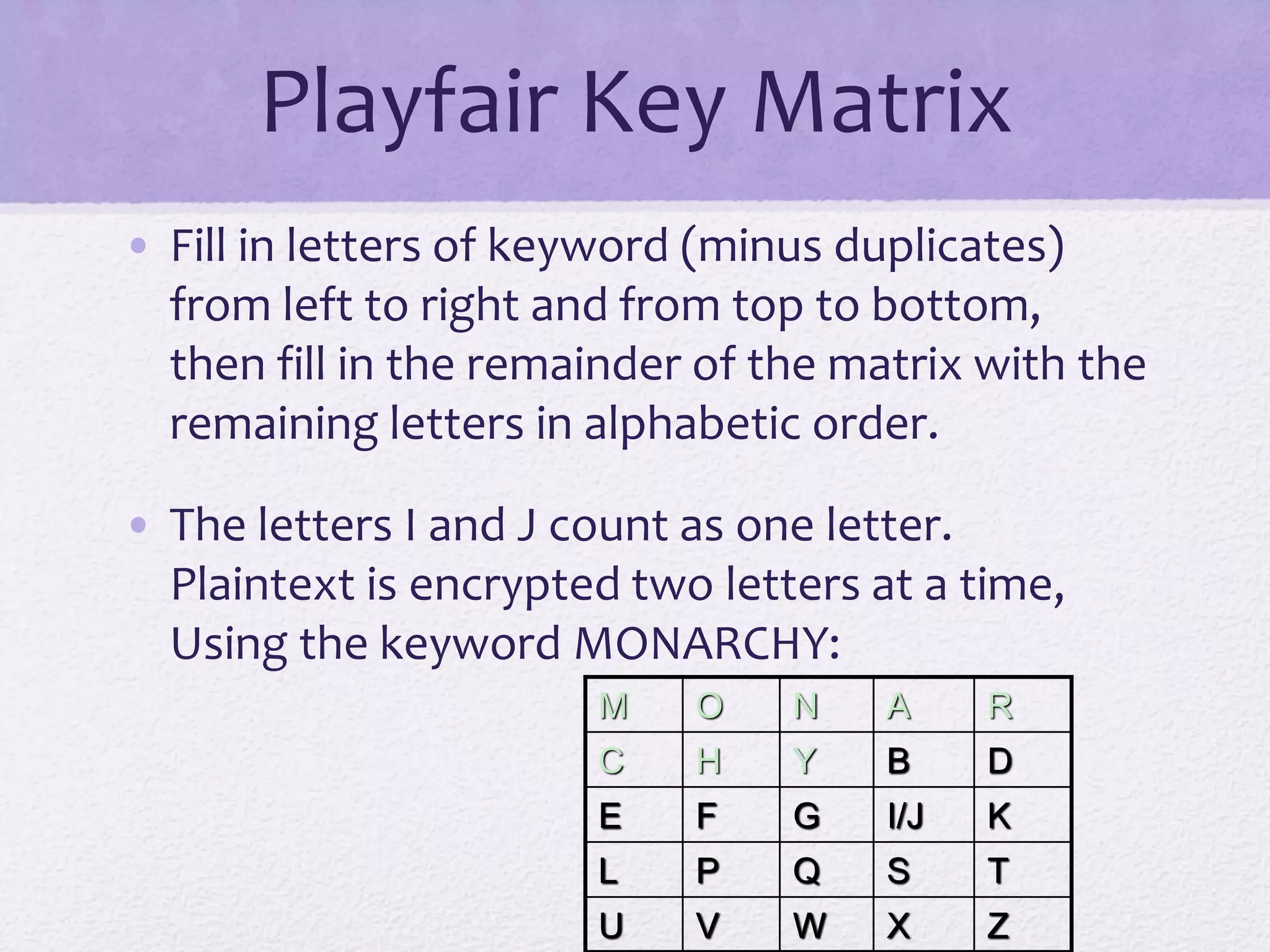 Classical encryption techniques | PDF