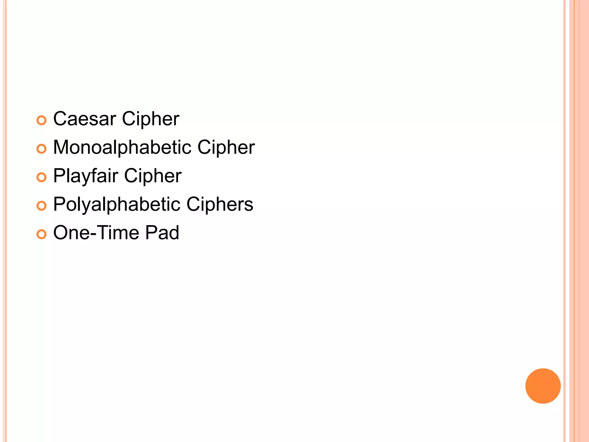 Classical encryption techniques | PPT