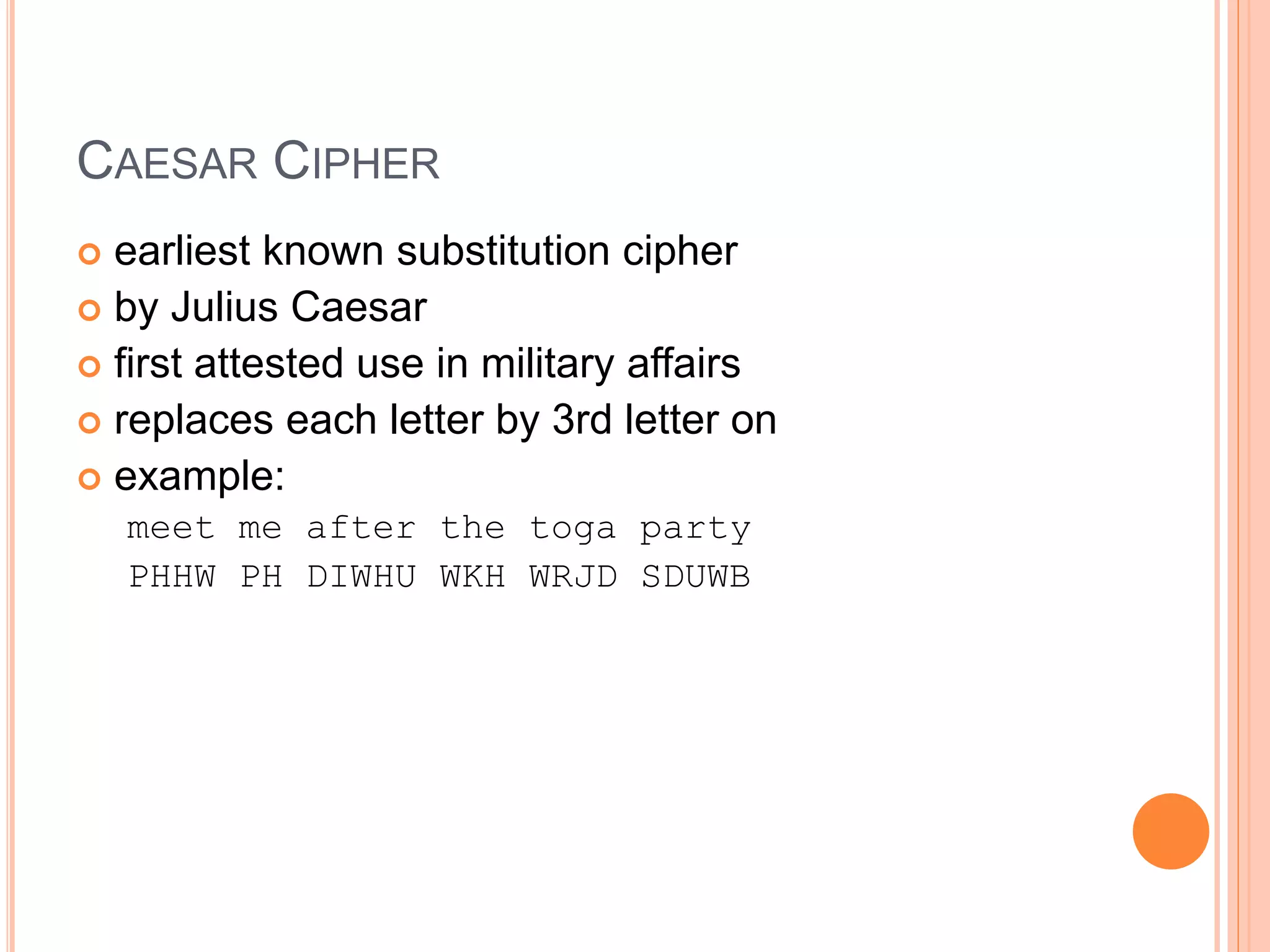 Classical encryption techniques | PPT