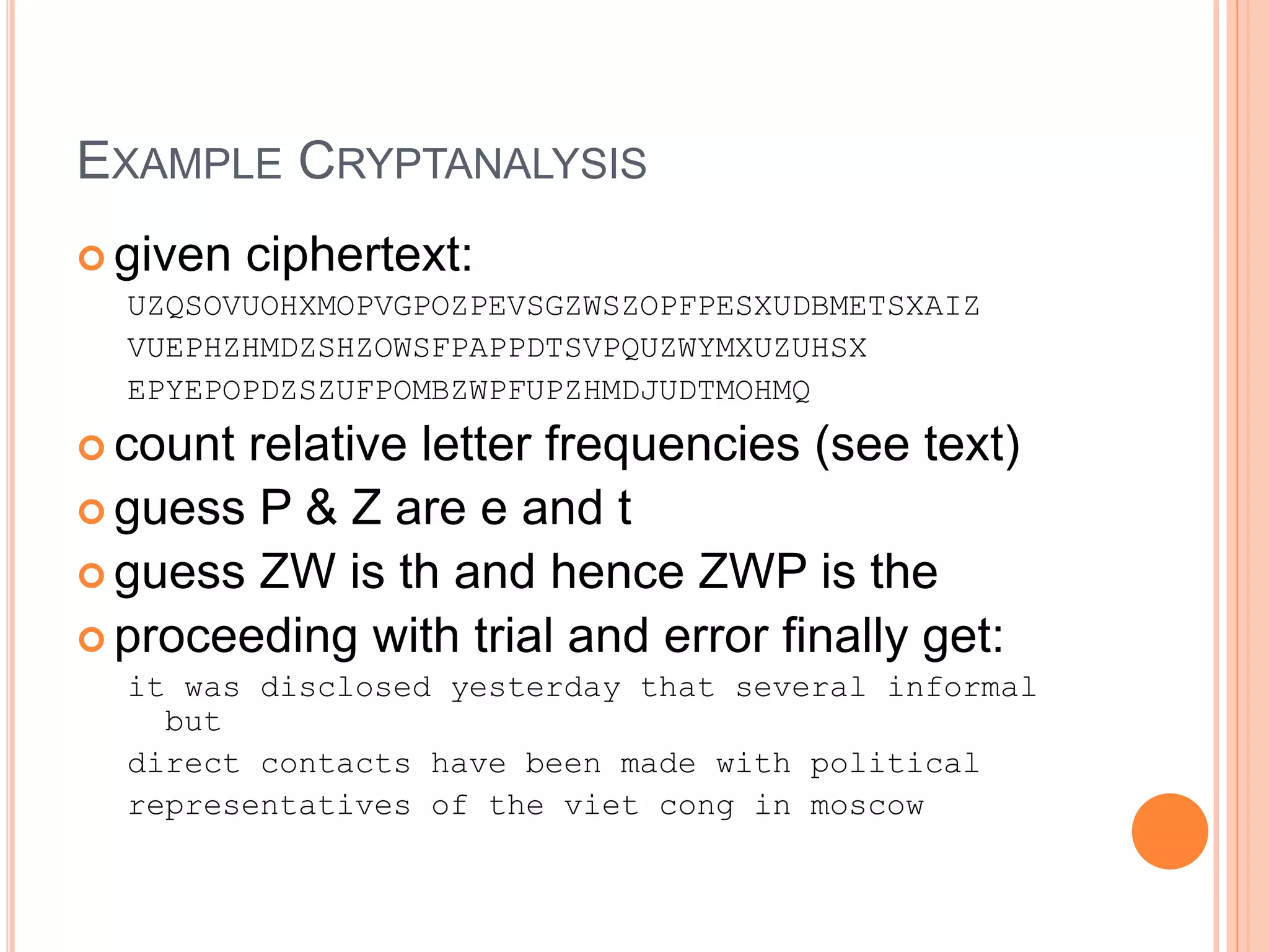 Classical encryption techniques | PPT