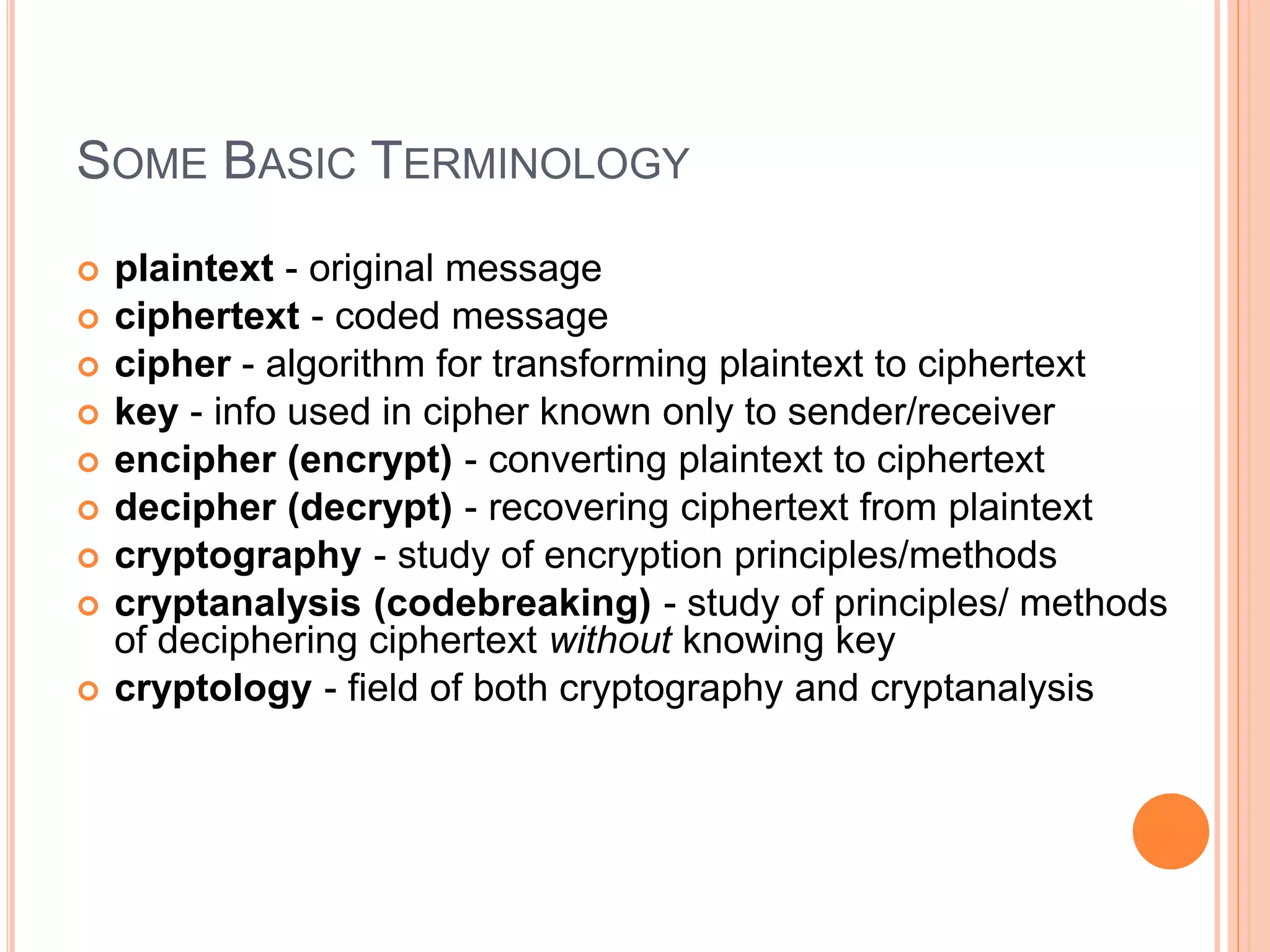 Classical Encryption Techniques Ppt 