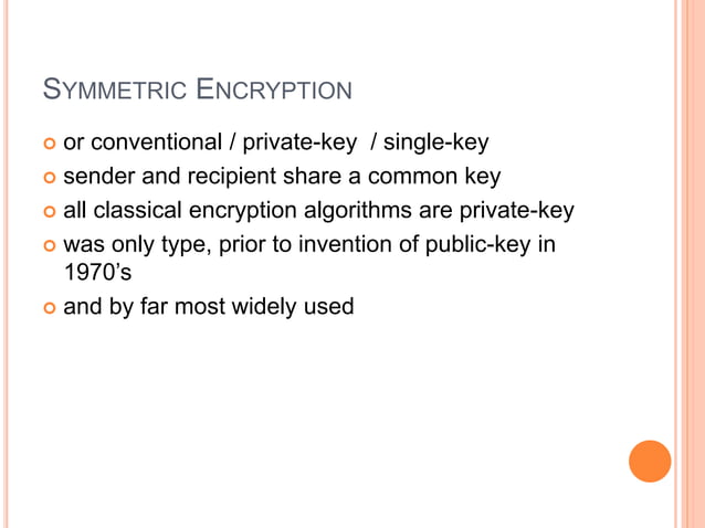 Classical encryption techniques | PPT