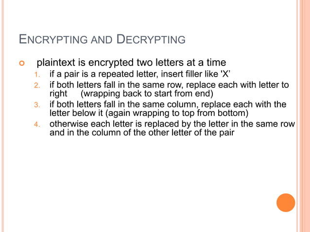 Classical encryption techniques | PPT