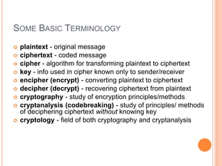 Classical encryption techniques | PPT