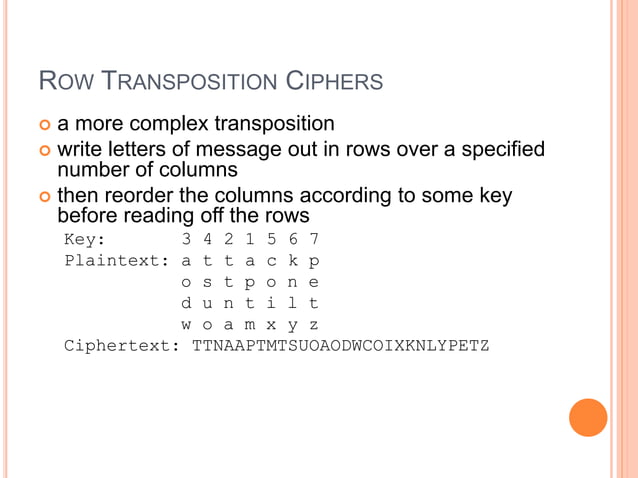 Classical encryption techniques | PPT