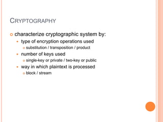 Classical encryption techniques | PPT