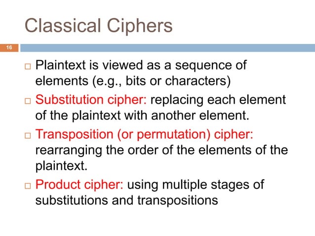 Classical encryption techniques | PPTX