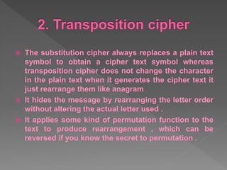 Classical encryption techniques | PPT