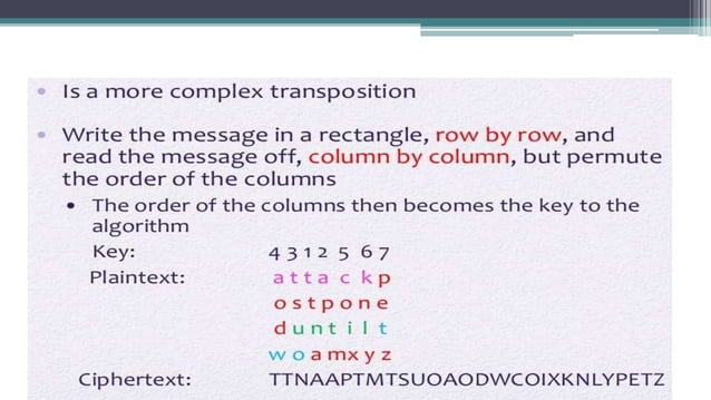 Classical Encryption Techniques | PPTX