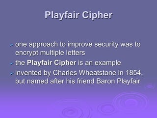 classicalencryptiontechniques.ppt | Information and Network Security ...