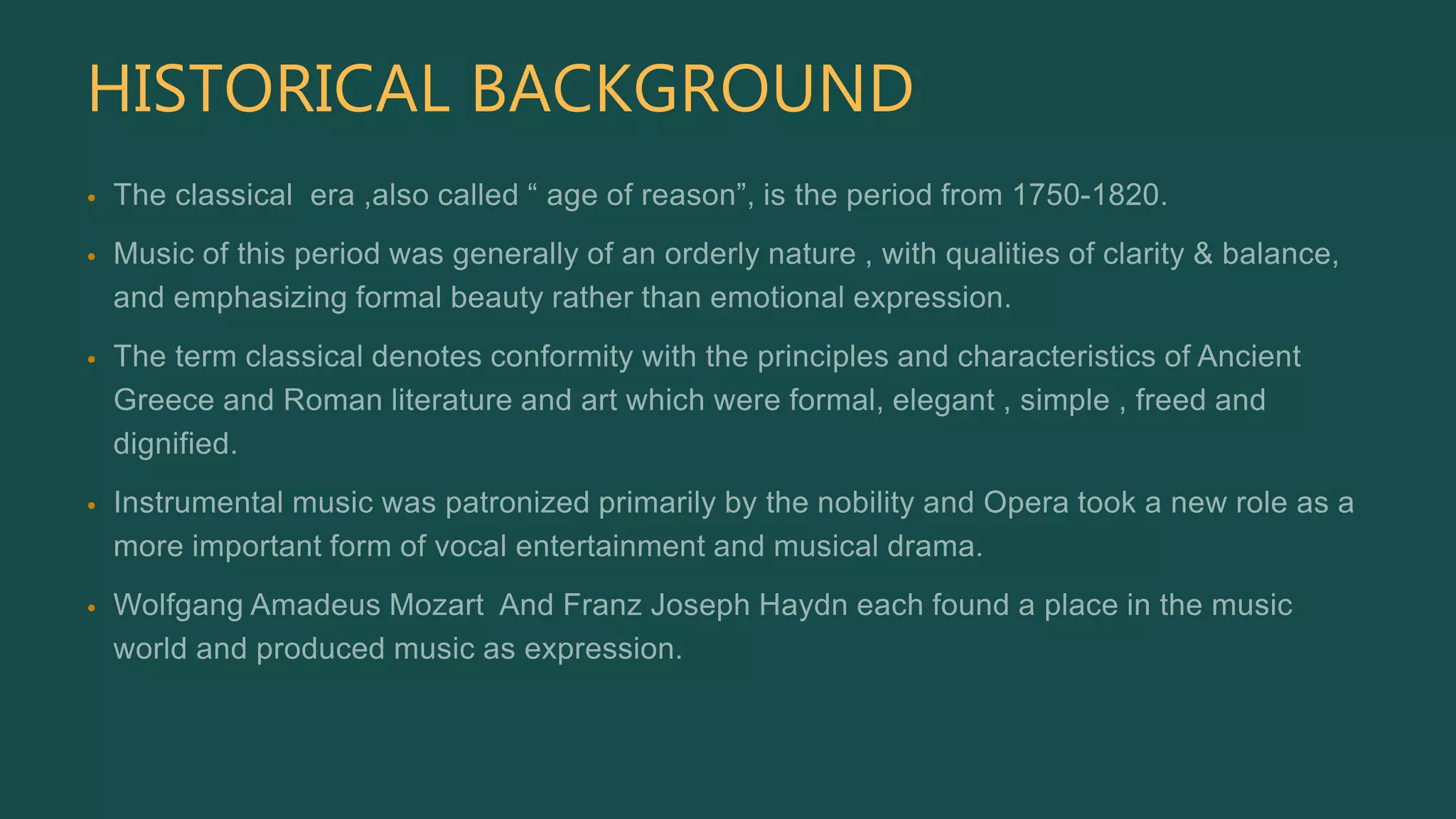 The Classical Era Period of Music | PPT
