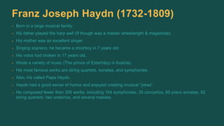 The Classical Era Period of Music | PPT