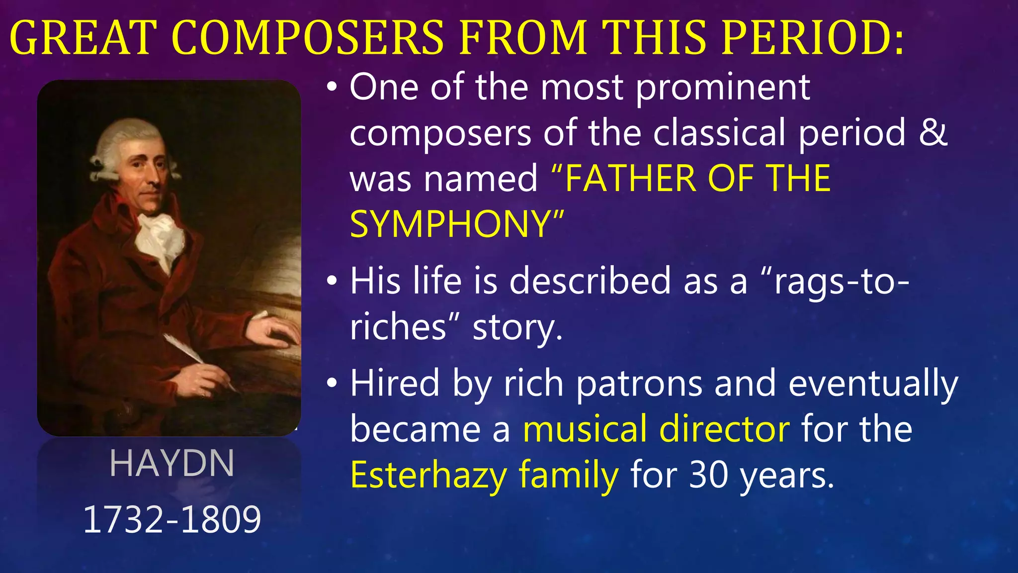 Composers of Classical Period (Grade 9 MAPEH Music 2nd Quarter) | PPTX