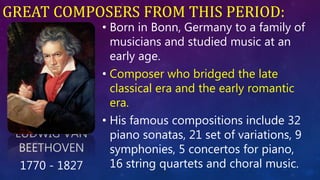 Composers of Classical Period (Grade 9 MAPEH Music 2nd Quarter) | PPTX