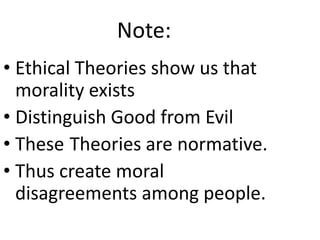 Classical ethical theories new | PPTX
