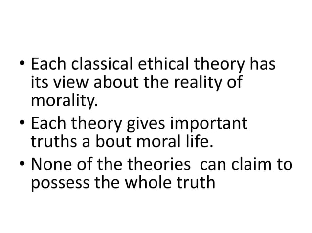 Classical ethical theories new | PPT