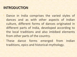 CLASSICAL & FOLK DANCES IN INDIAN CULTURE | PPT