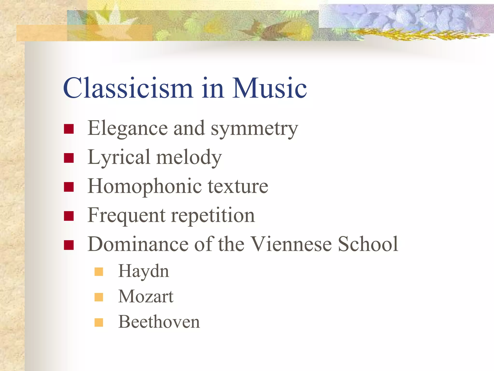Classical Forms | PPTX | Classical Music | Music
