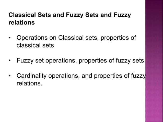 Classical Sets & fuzzy sets | PPTX