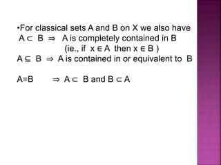 Classical Sets & fuzzy sets | PPTX