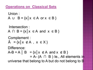 Classical Sets & fuzzy sets | PPTX