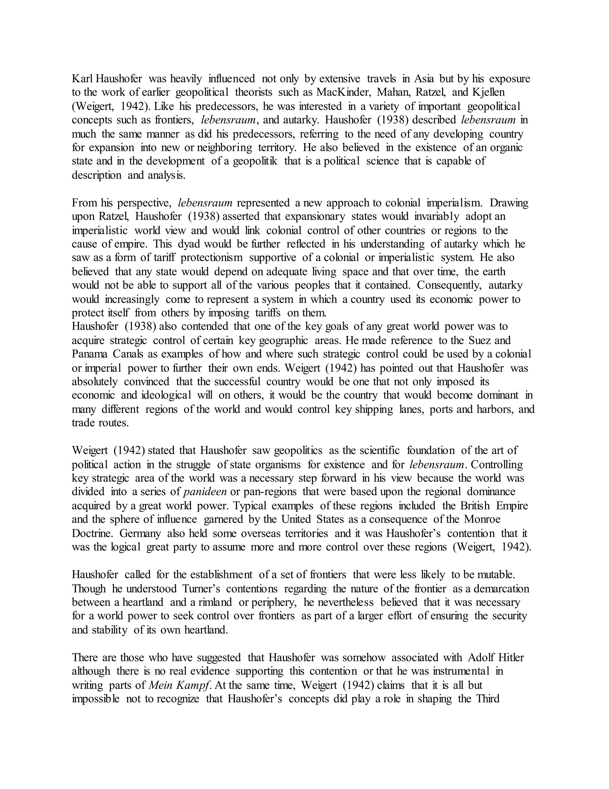 Classical geopolitics | DOCX