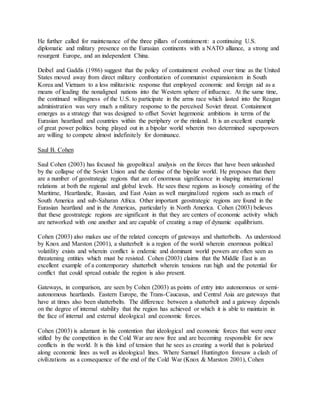 Classical geopolitics | DOCX