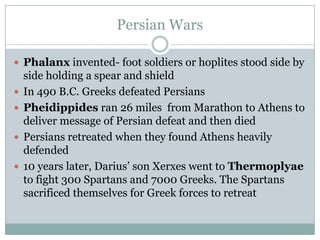 World History Chapter 5: Classical Greece | PPTX | Geography | Science