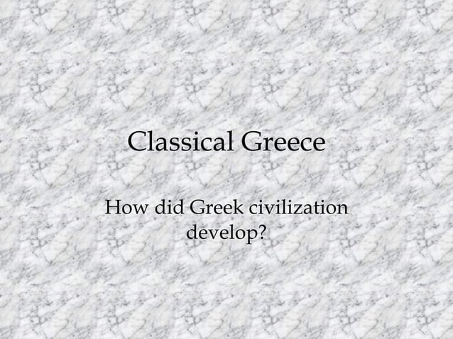 Classical Greece | PPT