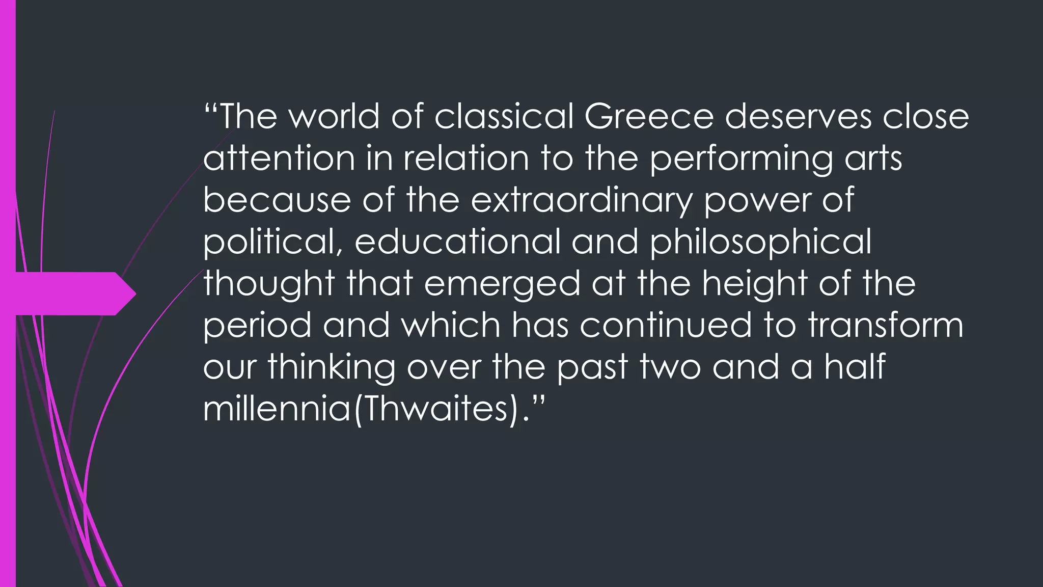Classical greek influence on modern western culture | PPTX