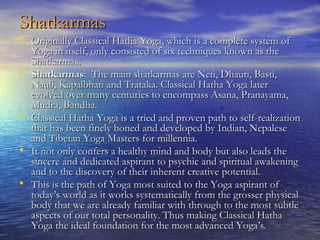 Classical Hatha Yoga | PPT