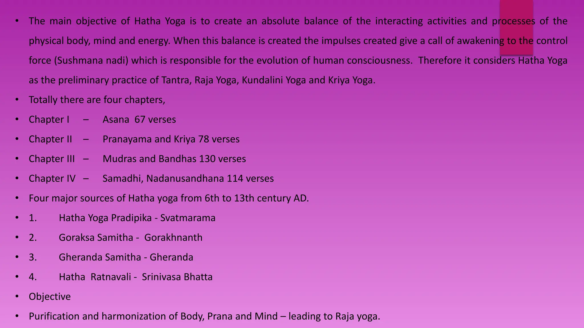 CLASSICAL HATHA YOGA PRADIPIKA - ACTIVATING SUSHMNA NADI | PPTX