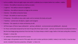 CLASSICAL HATHA YOGA PRADIPIKA - ACTIVATING SUSHMNA NADI | PPTX