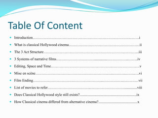 Classical hollywood cinema | PPTX
