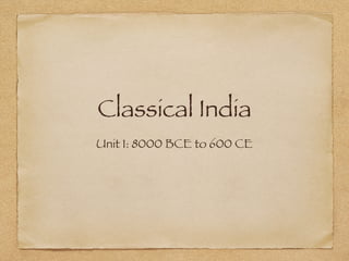 Classical india | PPT