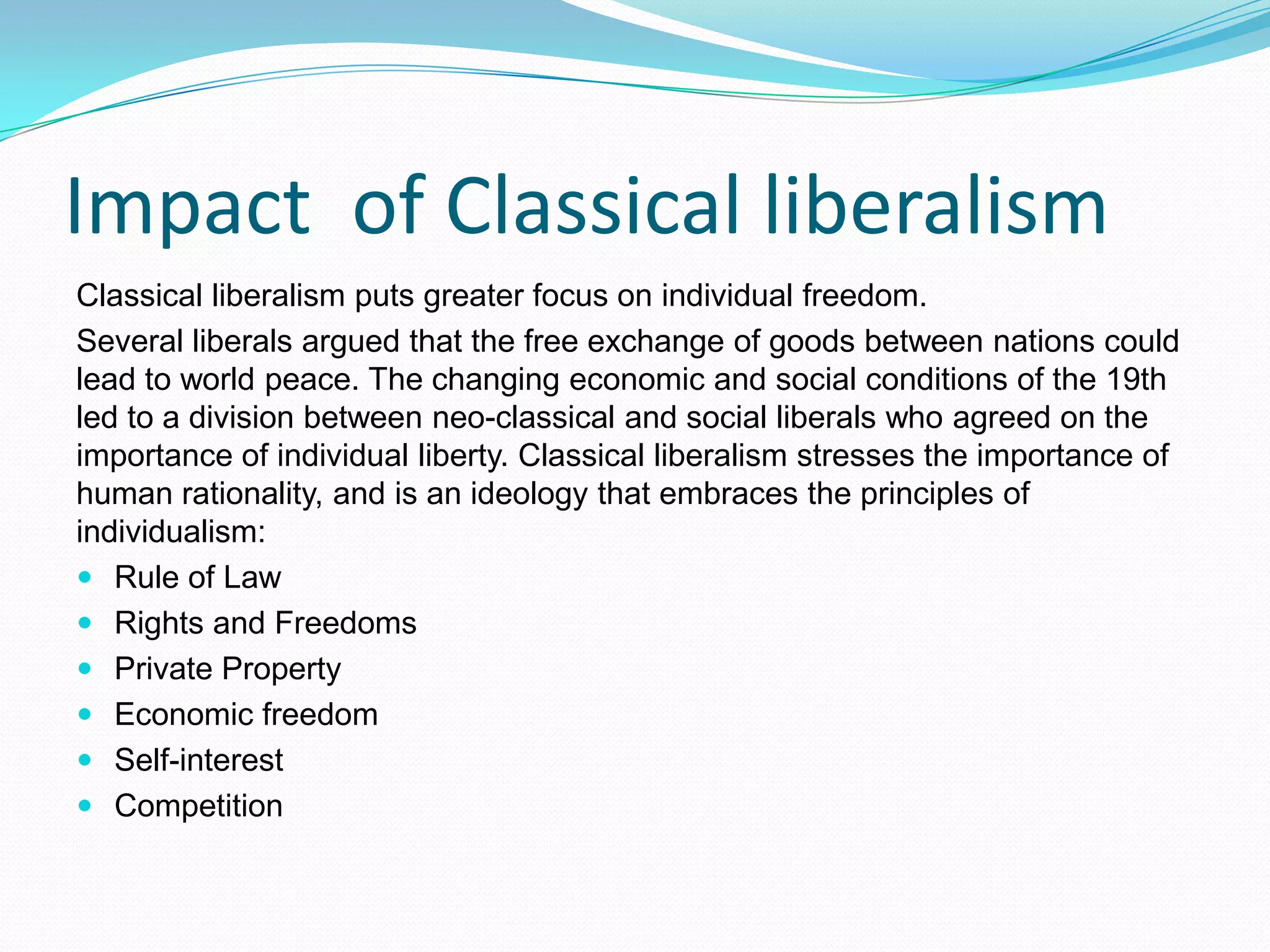 Classical liberalism | PPTX