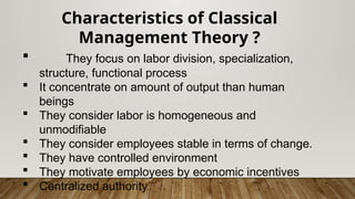 Classical Management Theory on Education.pptx
