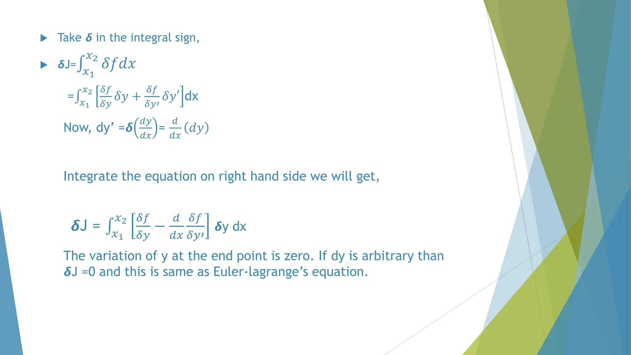Variational Calculus as part of Classical Mechanics | PPT