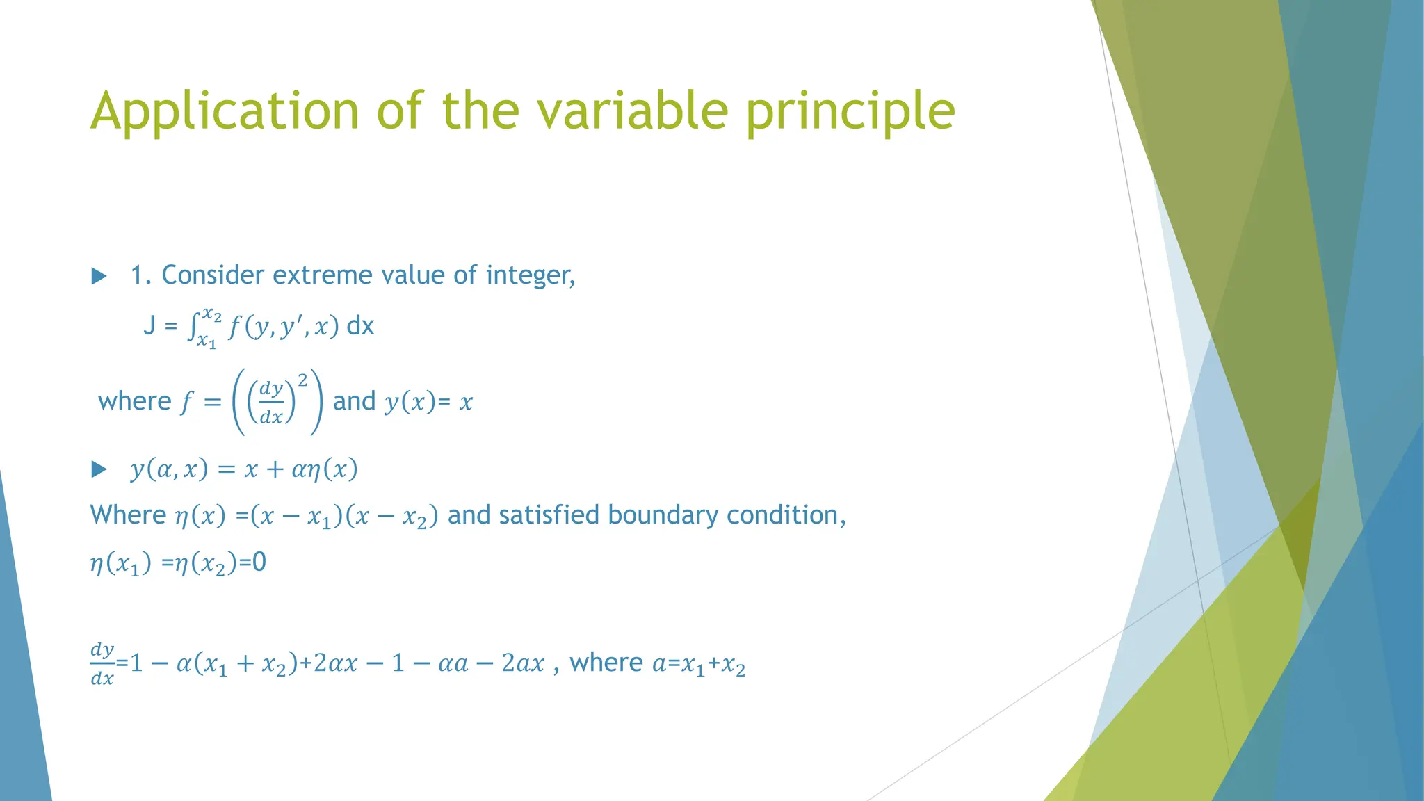 Variational Calculus as part of Classical Mechanics | PPT