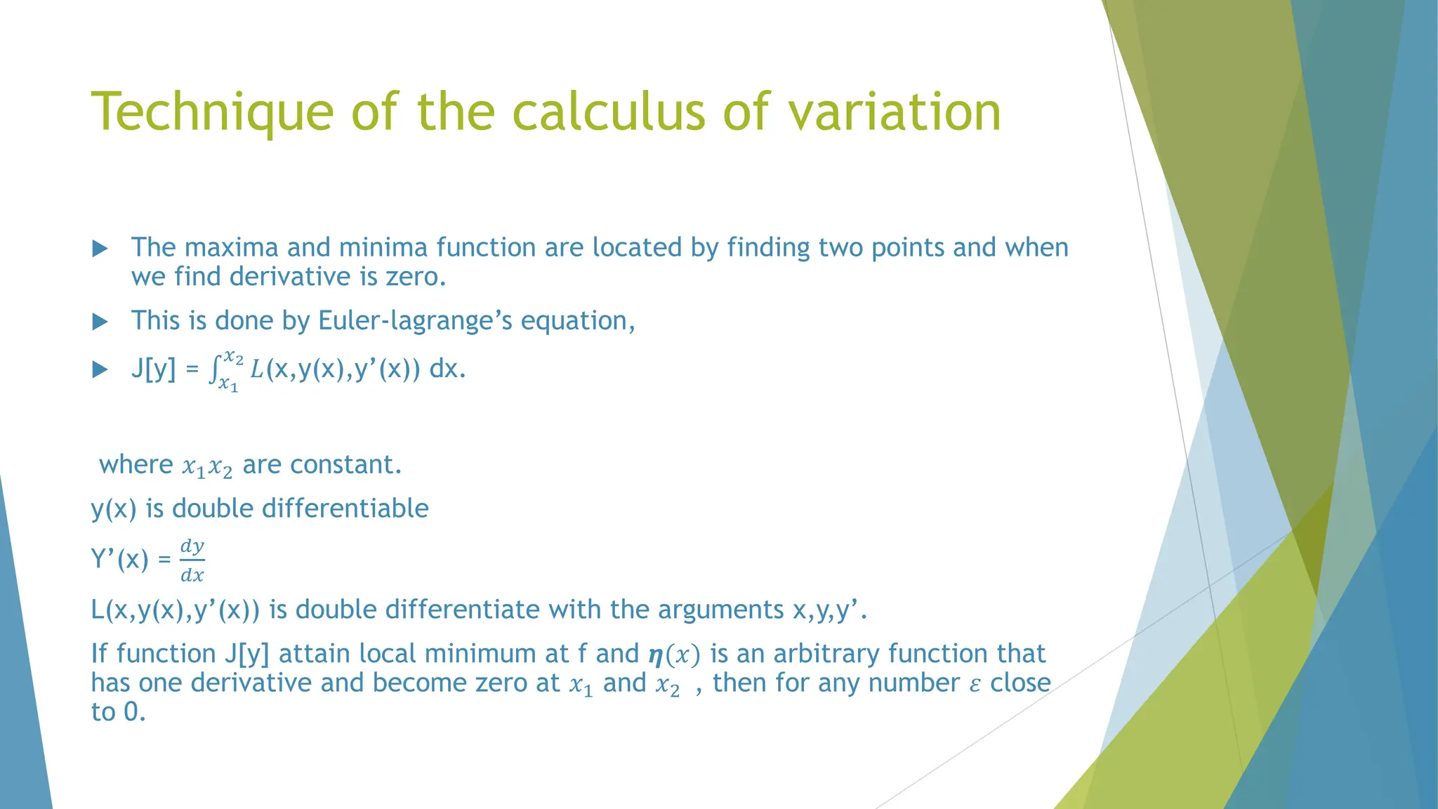 Variational Calculus as part of Classical Mechanics | PPT