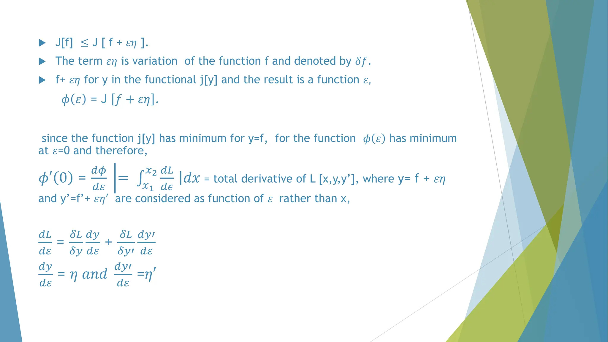 Variational Calculus as part of Classical Mechanics | PPT
