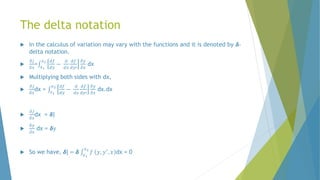 Variational Calculus as part of Classical Mechanics | PPT