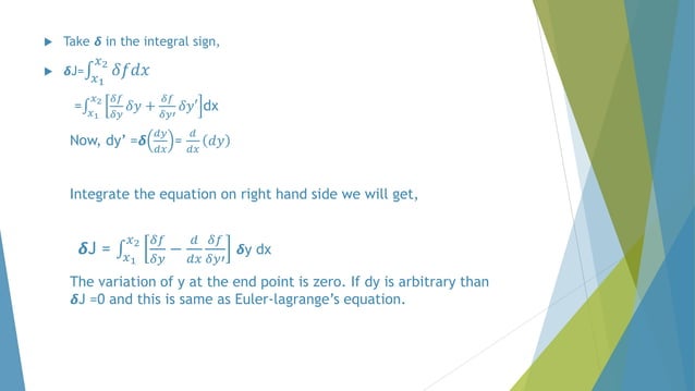 Variational Calculus as part of Classical Mechanics | PPT