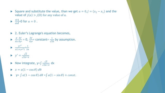 Variational Calculus as part of Classical Mechanics | PPT