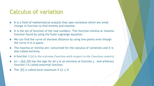 Variational Calculus as part of Classical Mechanics | PPT